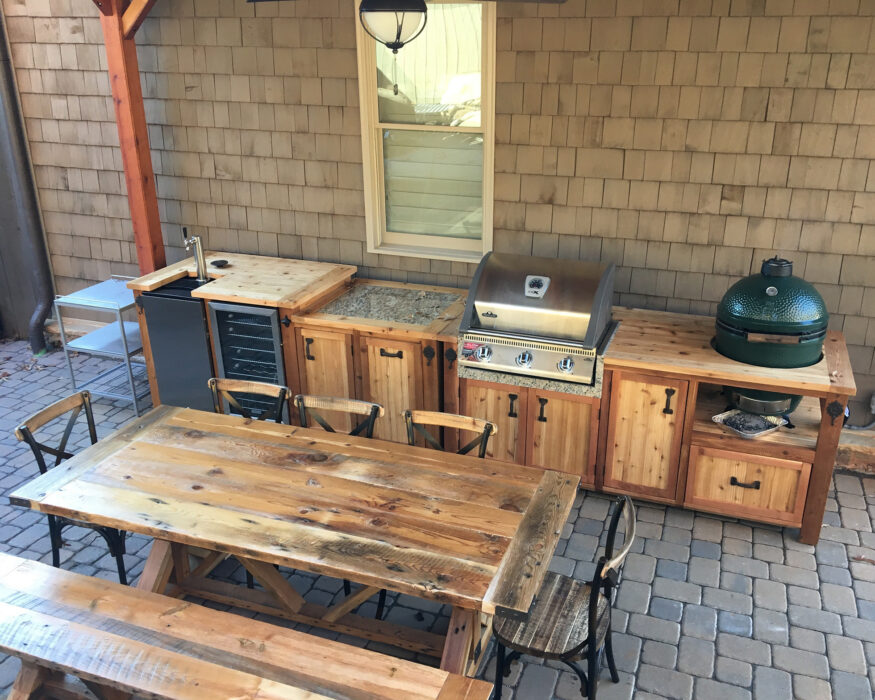 Building An Outdoor Kitchen With Wood